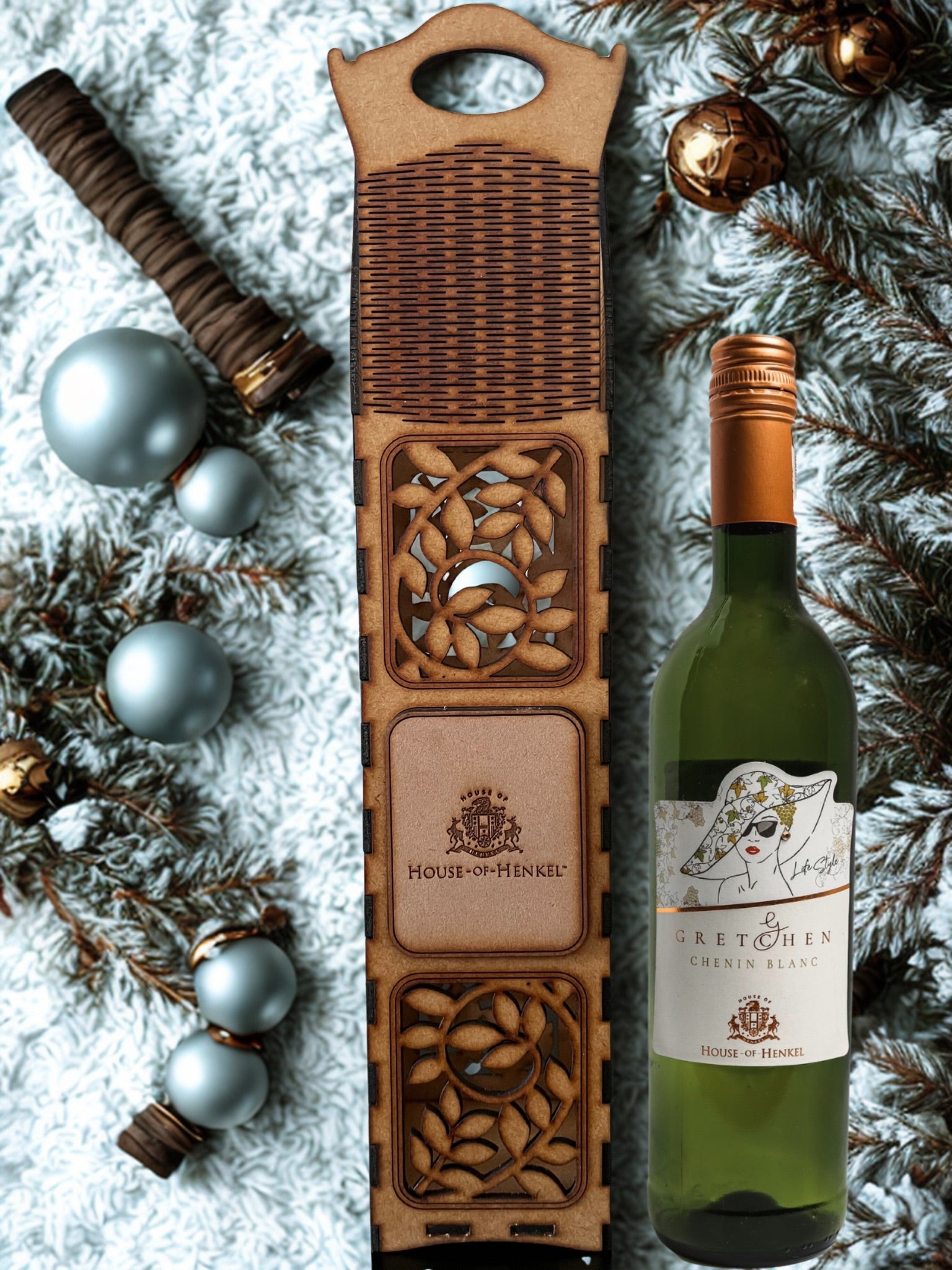 House of Henkel Gretchen Lifestyle Wood Wine Gift Box – House of Henkel ...